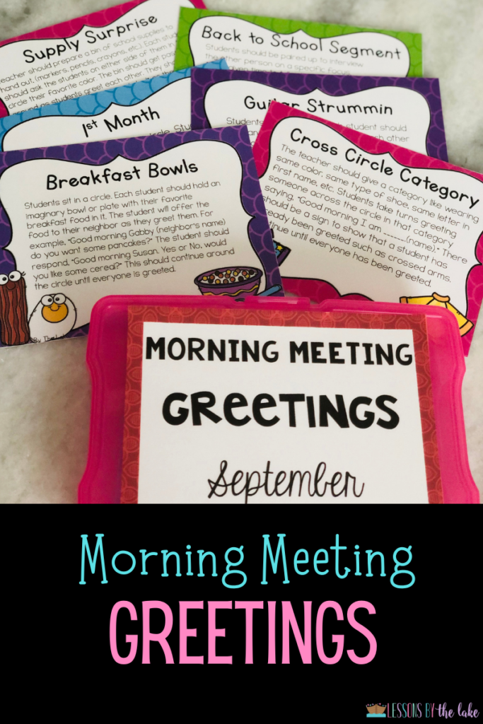 Inside Scoop on Incredible Morning Meeting Greetings - Lessons By The Lake