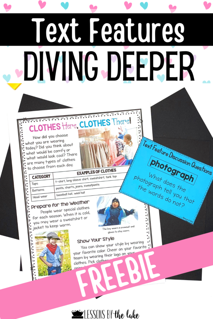 Diving Deeper with a Fun Nonfiction Text Features Freebie - Lessons By ...